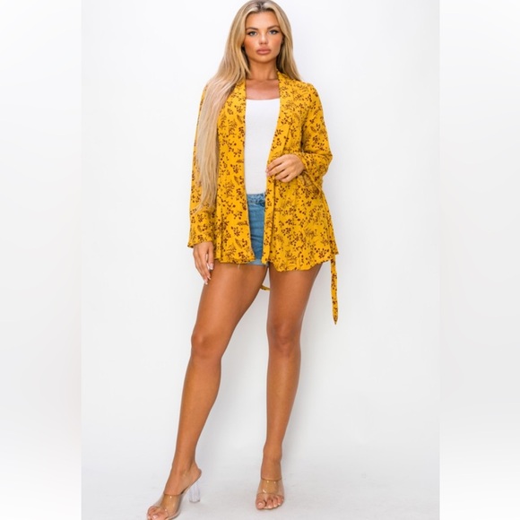 Jackets & Coats | Bumble Bee Beettttyyellow Kimono Cardigan | Poshmark